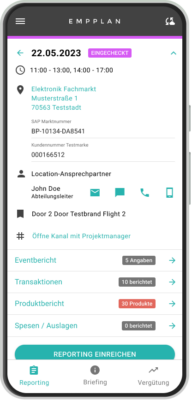 Direktvertrieb Door-to-Door - EMPPLAN